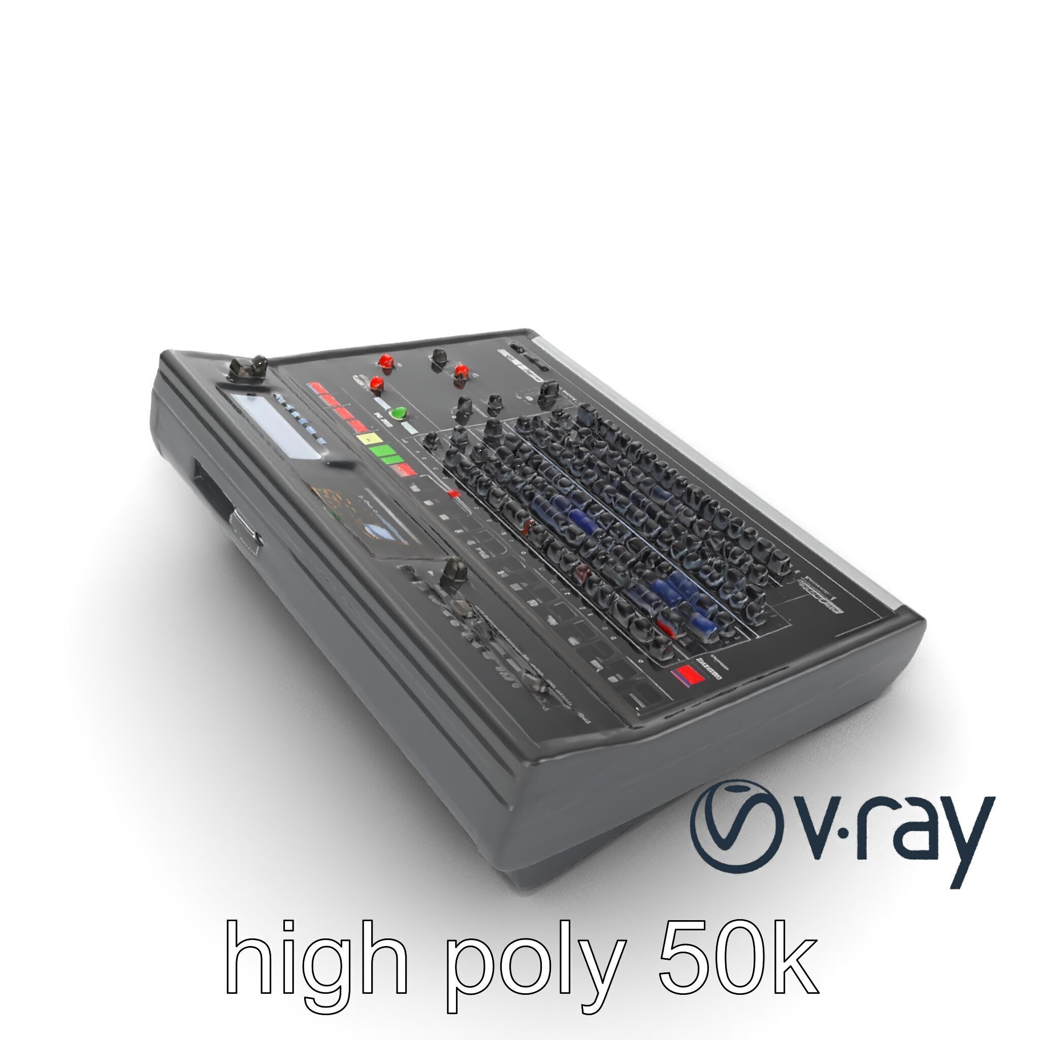 3D model Digital Mixing Desk Ergonomic Shape model pack VR / AR / low ...