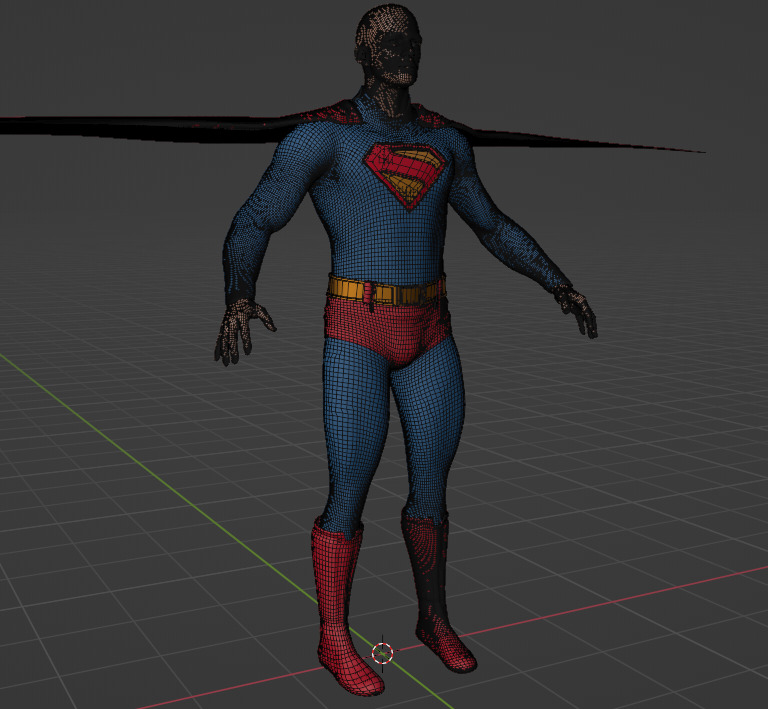 Superman David Corenswet 2025 3D model rigged | CGTrader