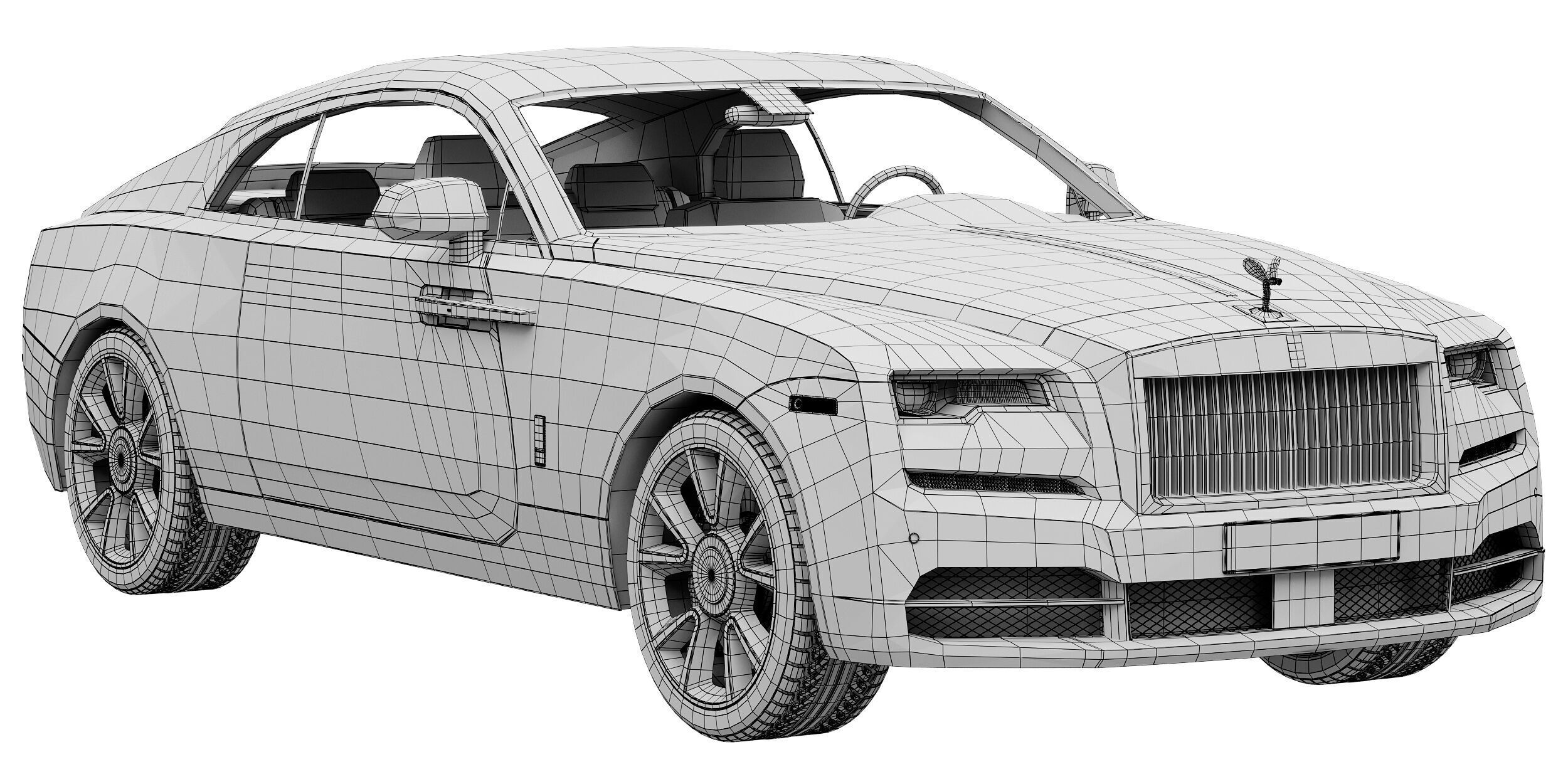 Wraith luxury coupe 3D model | CGTrader