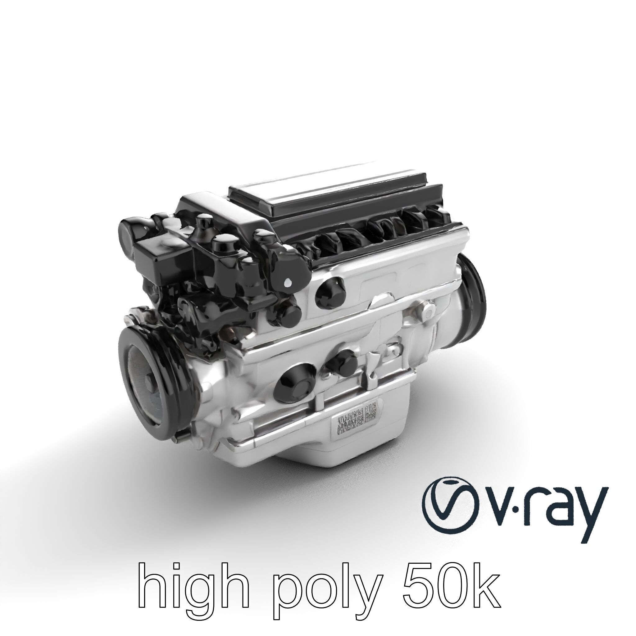 3D model Biofuel-Compatible Inline-4 Engine model pack VR / AR / low ...