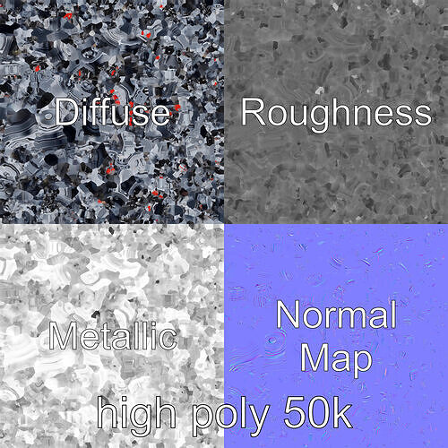 3D model Multi-Valve Inline-6 Engine Advanced Design model pack VR / AR ...