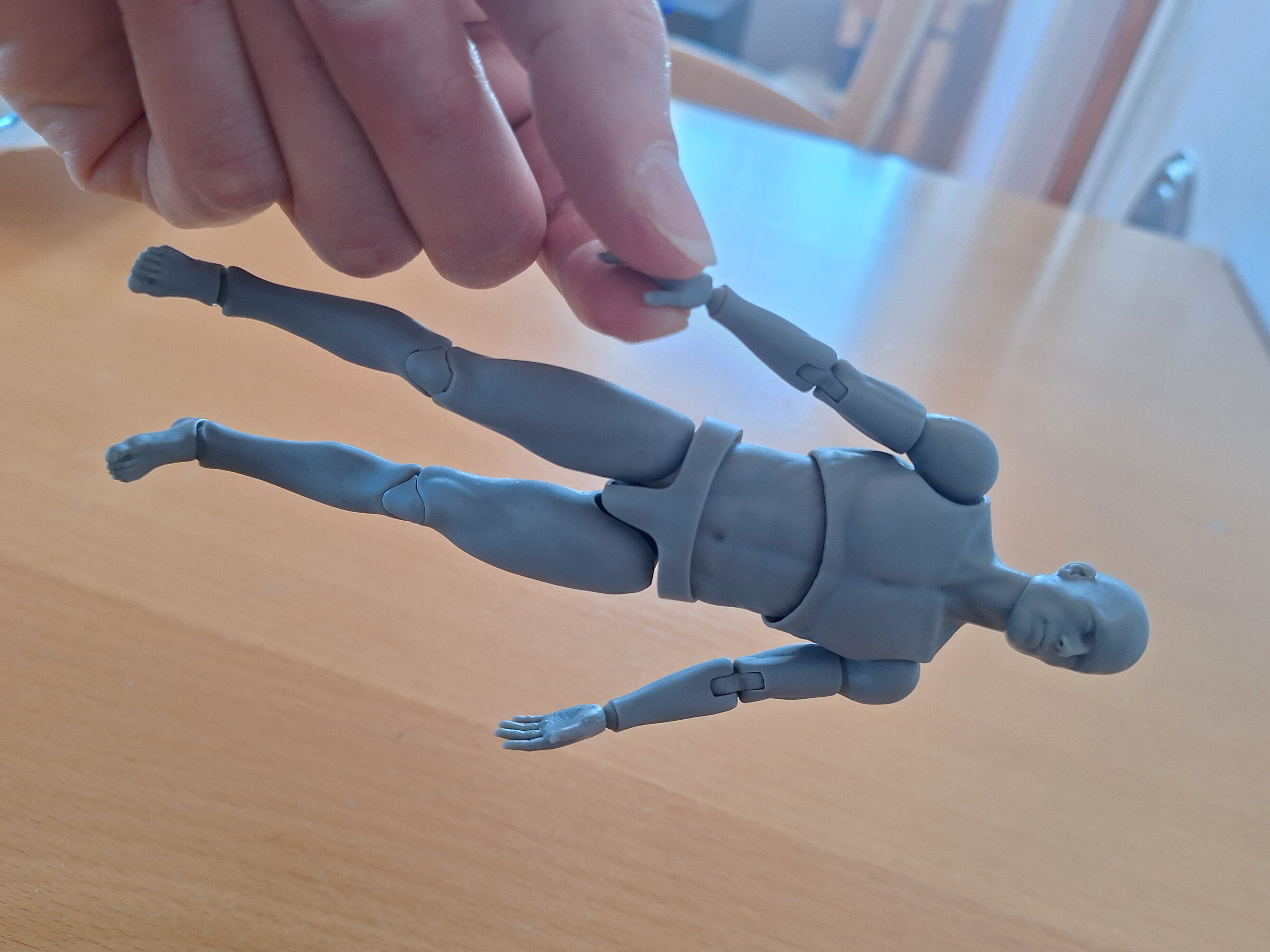 Articulated Slender Male Action Figure 3D model 3D printable | CGTrader