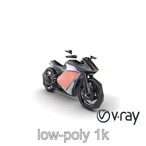 3D model ThunderVolt Hybrid Motorcycle model pack VR / AR / low-poly ...