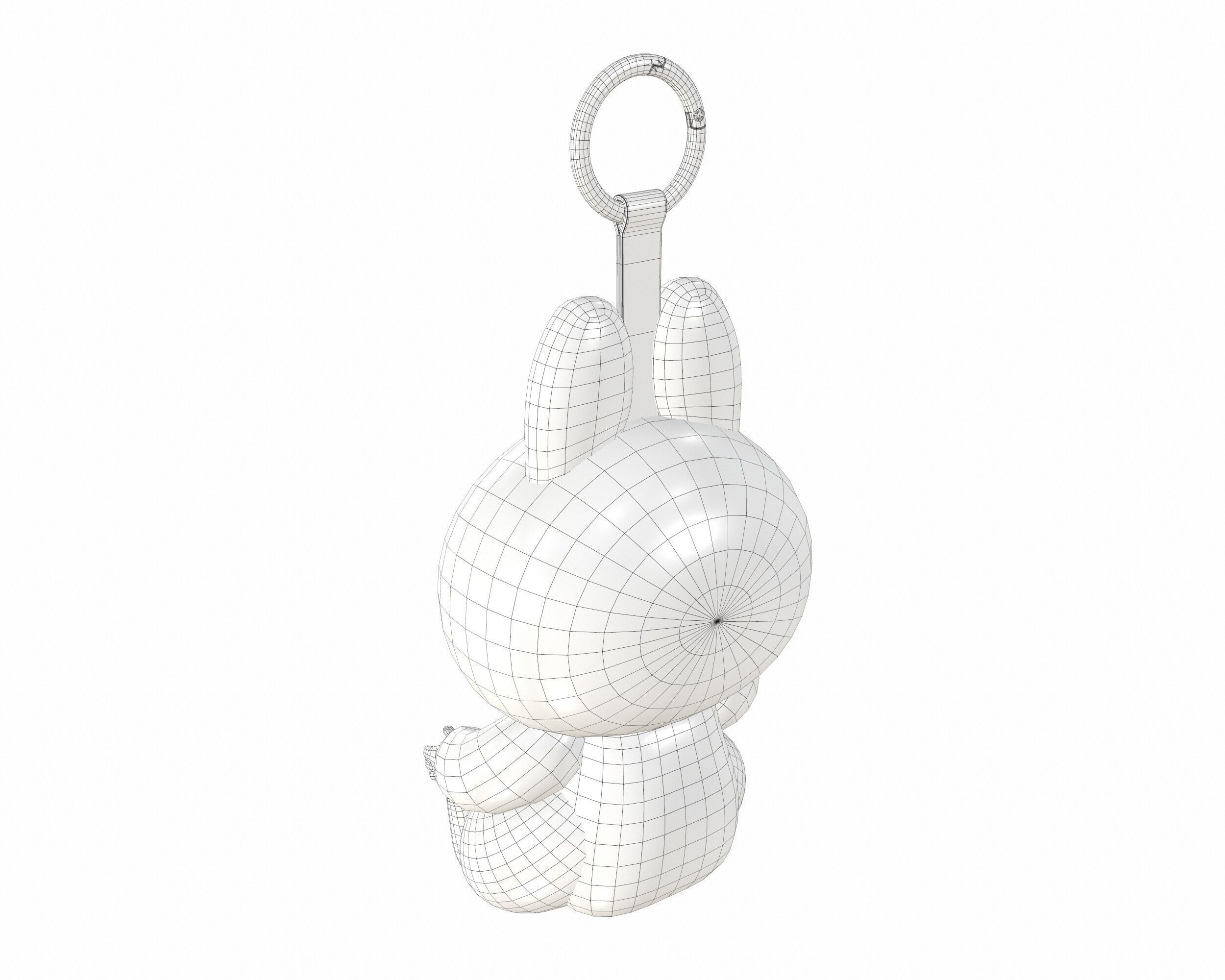 3D model Pop Mart Labubu Monster Keychain VR / AR / low-poly | CGTrader