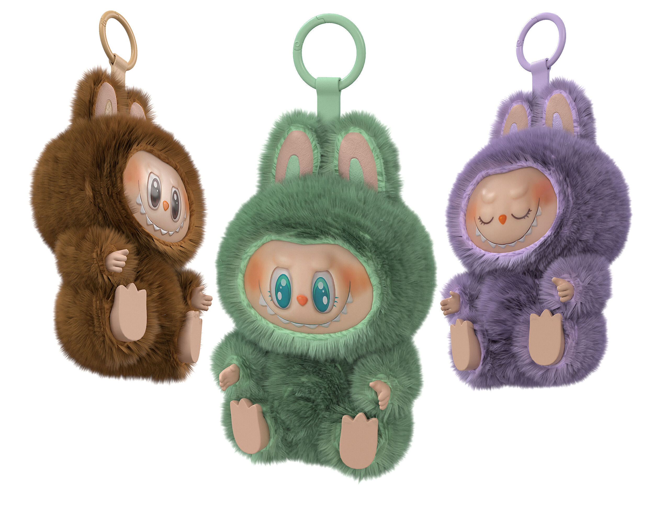 3D model Pop Mart Labubu Monster Keychain VR / AR / low-poly | CGTrader