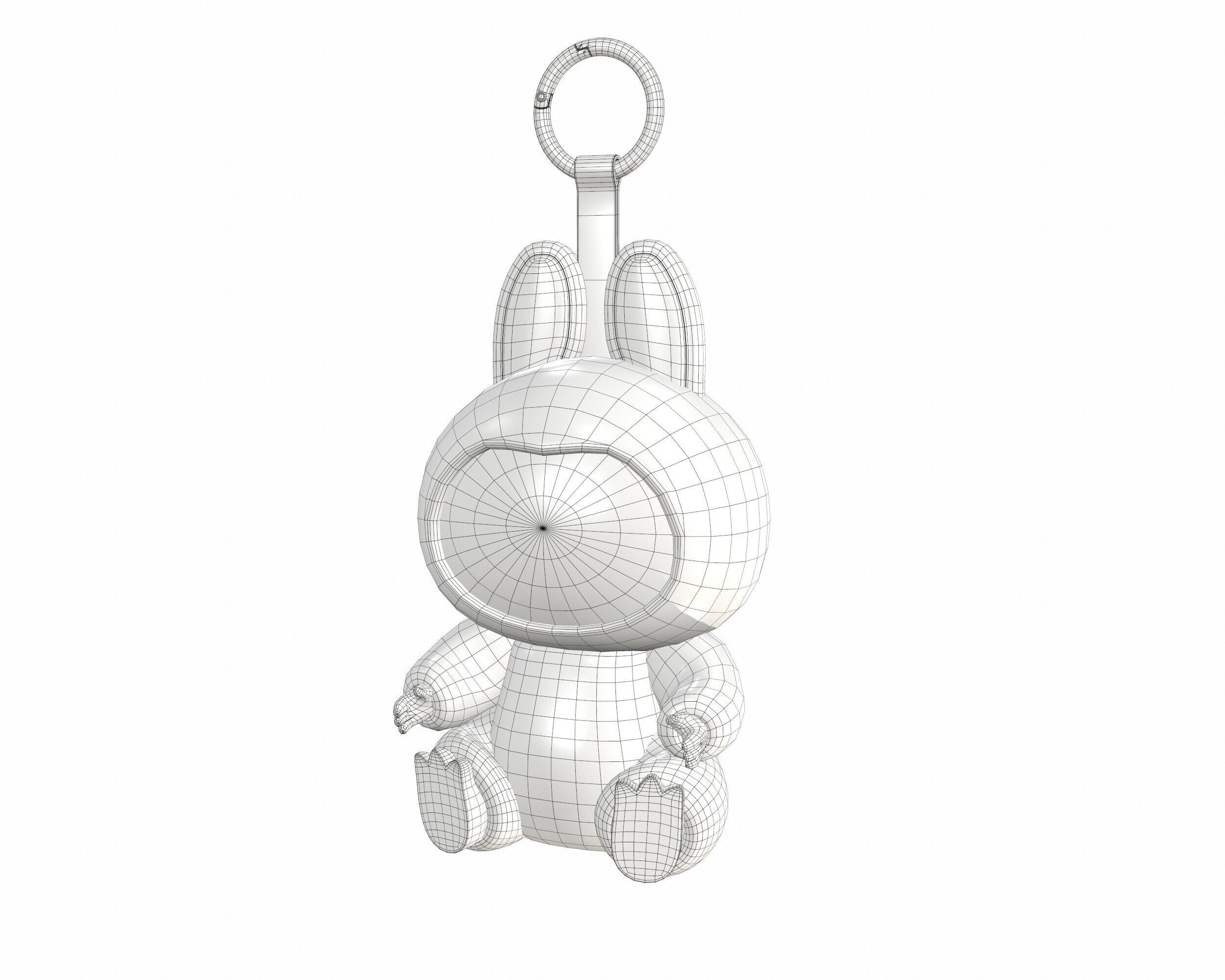 3D model Pop Mart Labubu Monster Keychain VR / AR / low-poly | CGTrader