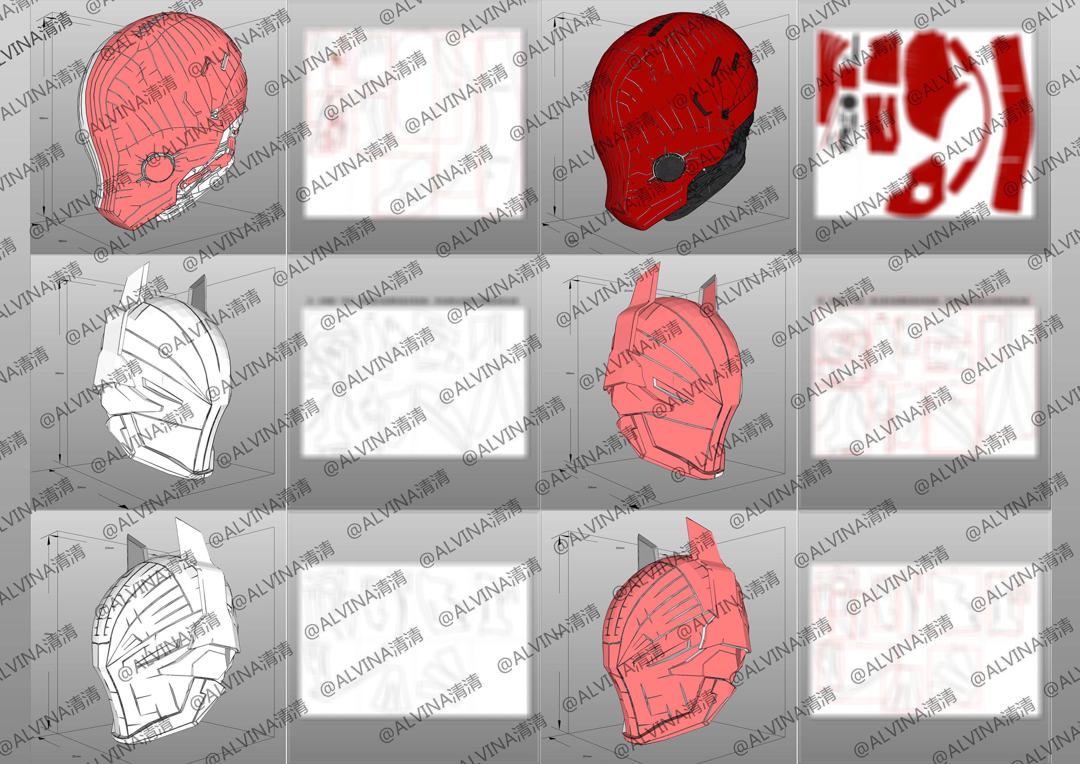 3D model Batman Arkham Knight Armor - DIY Cosplay Pepakura Foam ...