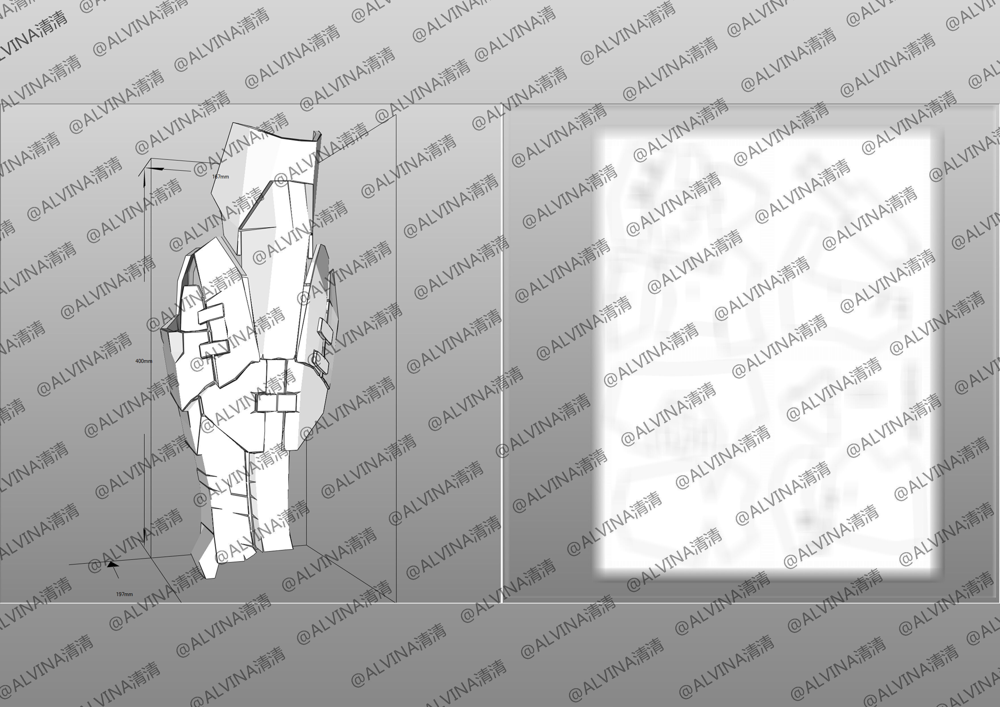 3D model Batman Arkham Knight Armor - DIY Cosplay Pepakura Foam ...