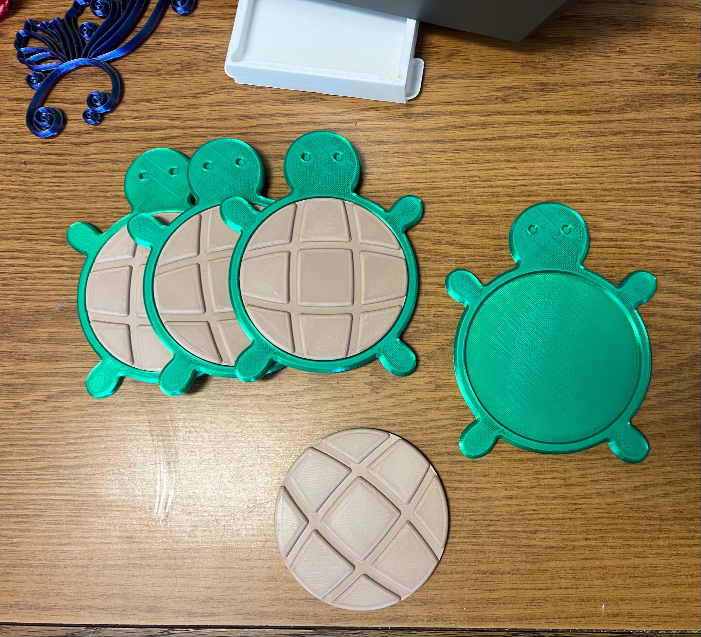 Turtle coaster free 3D model 3D printable | CGTrader