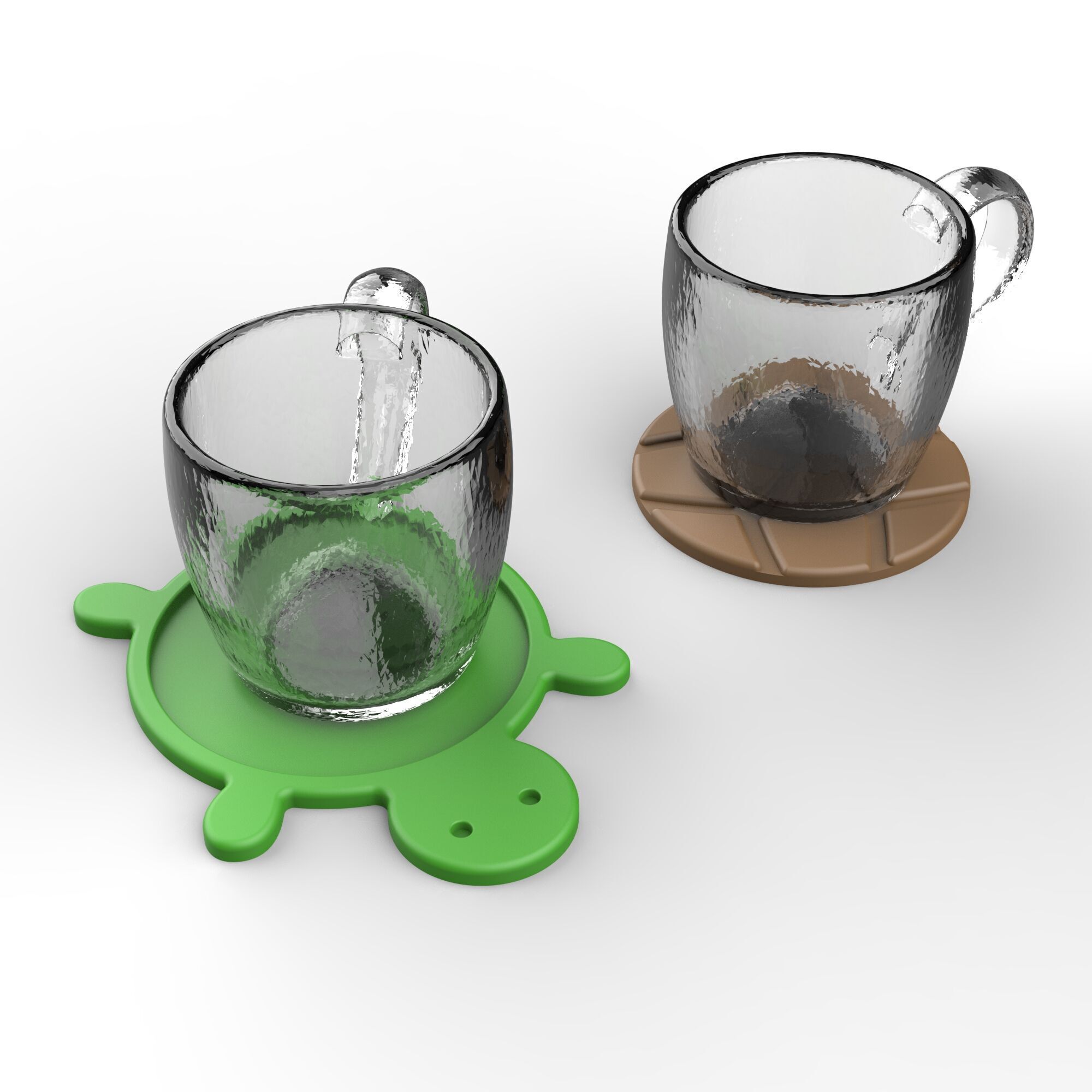 Turtle coaster free 3D model 3D printable | CGTrader