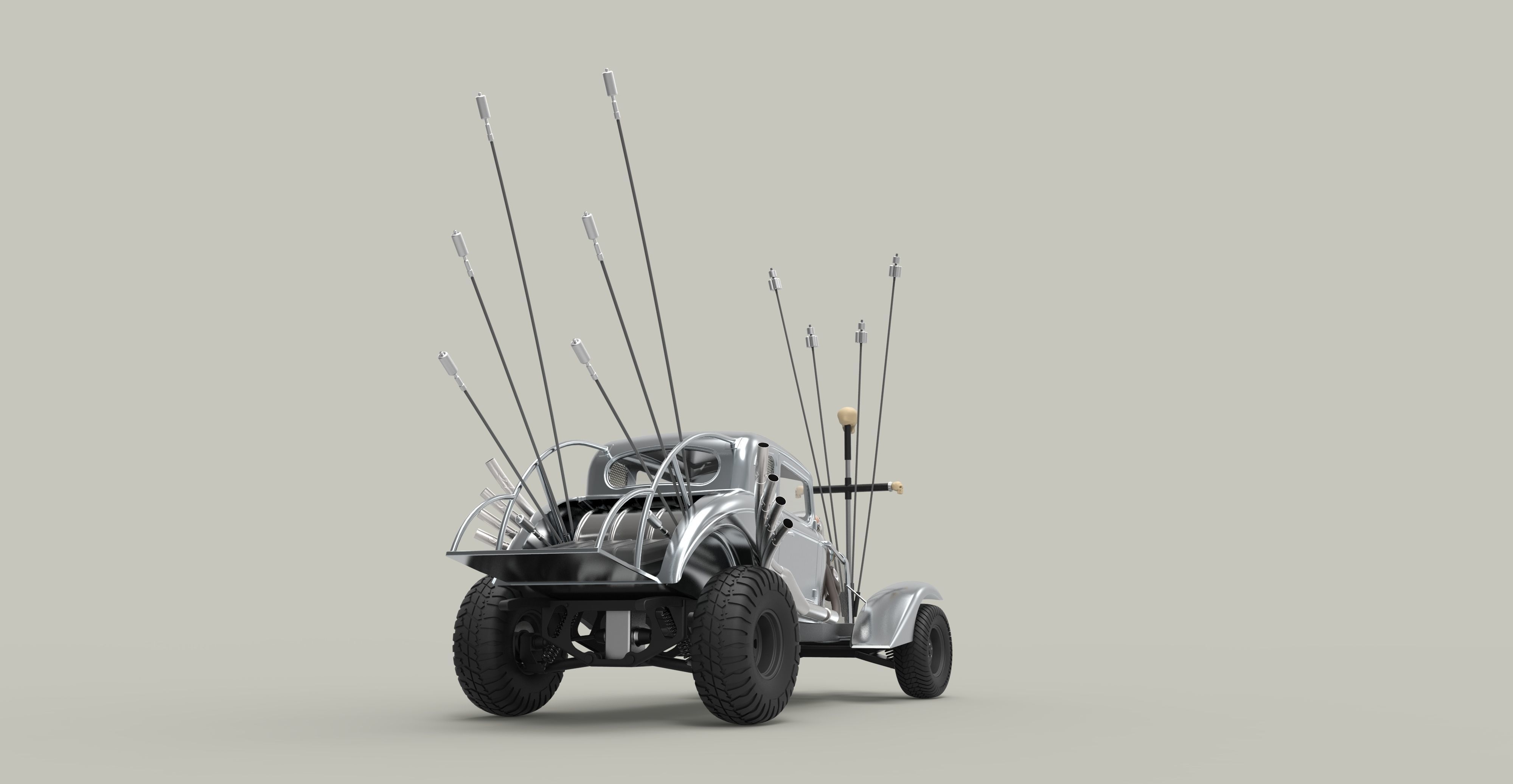Nux car from the movie Mad Max Fury road 3D model | CGTrader