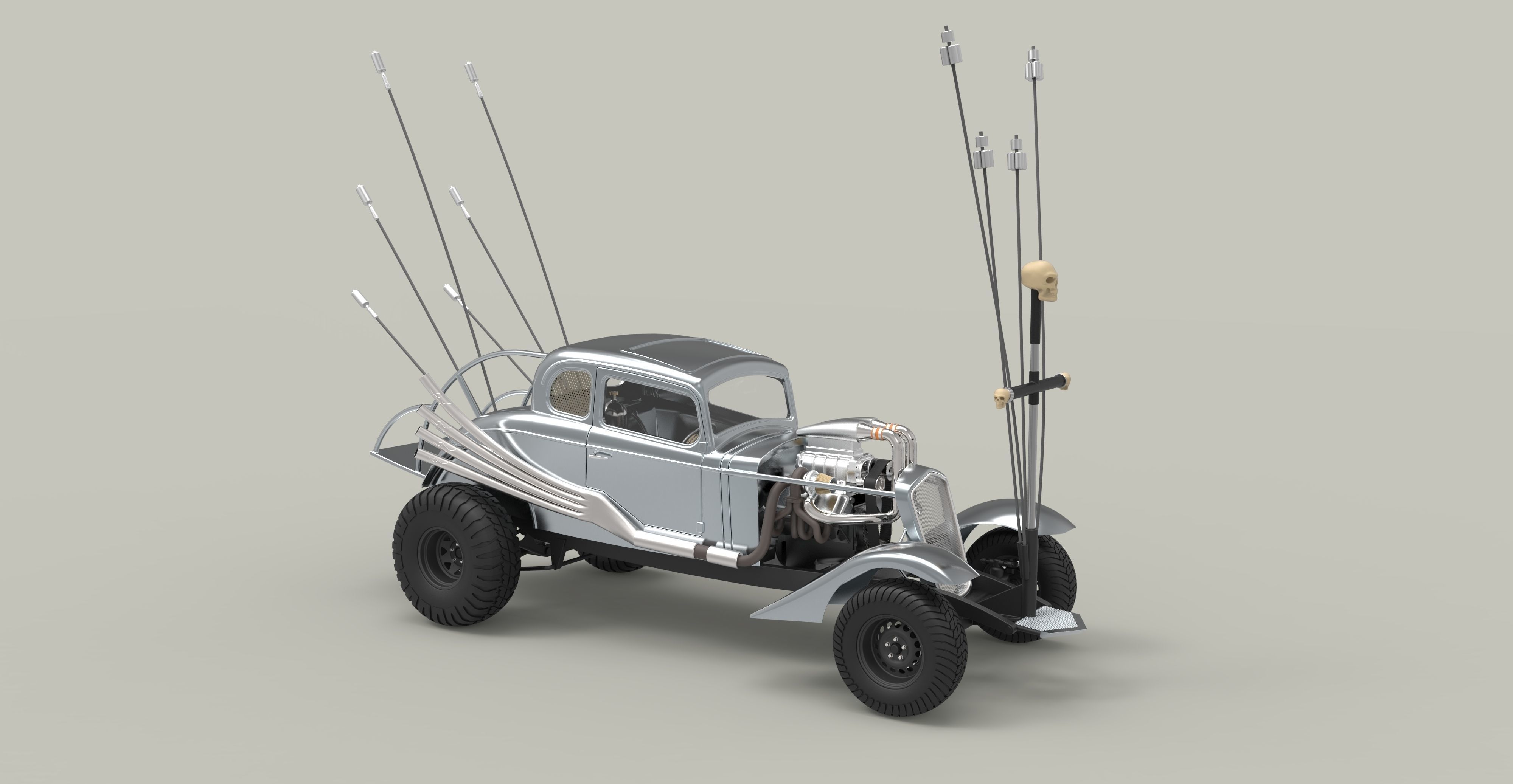 Nux car from the movie Mad Max Fury road 3D model | CGTrader