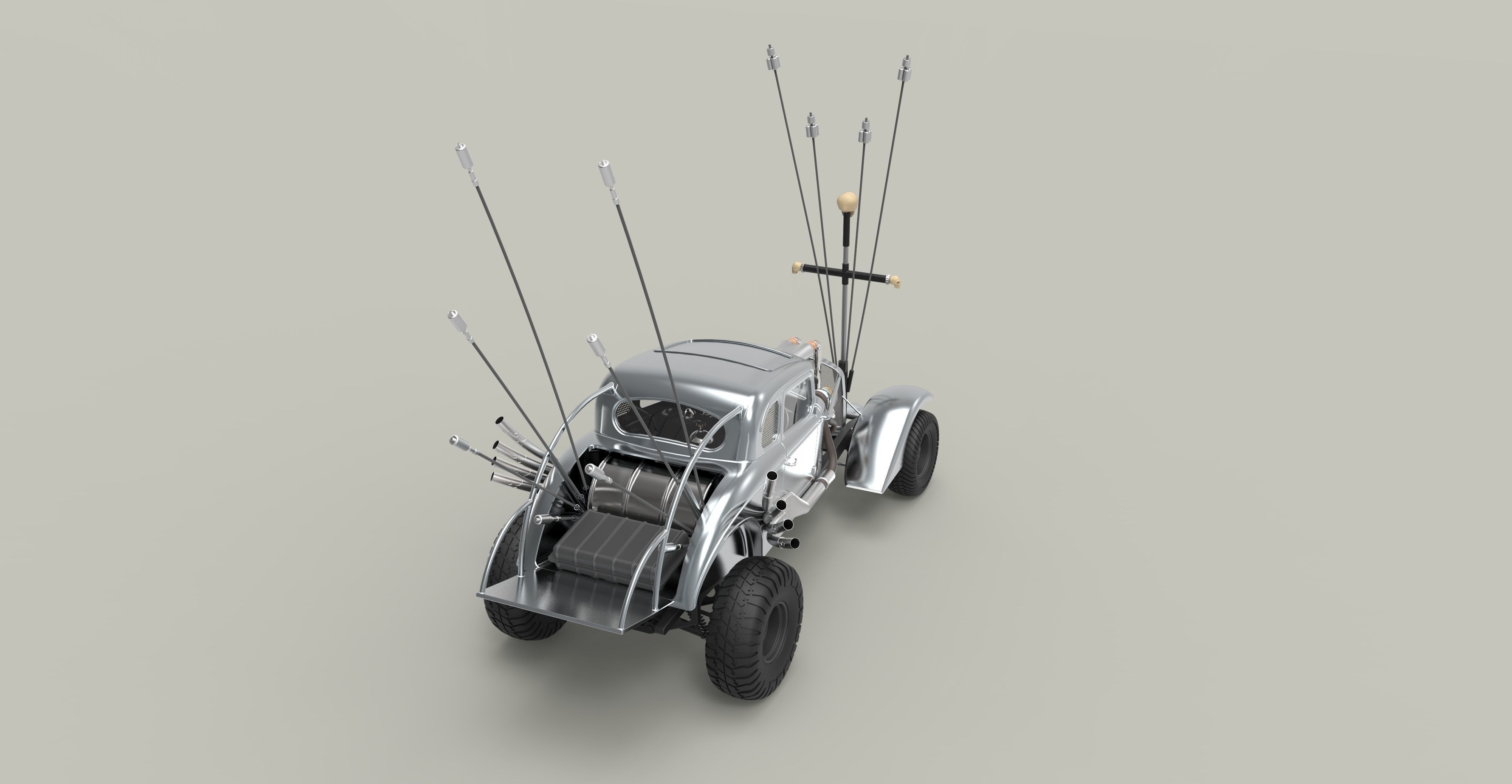 Nux car from the movie Mad Max Fury road 3D model | CGTrader