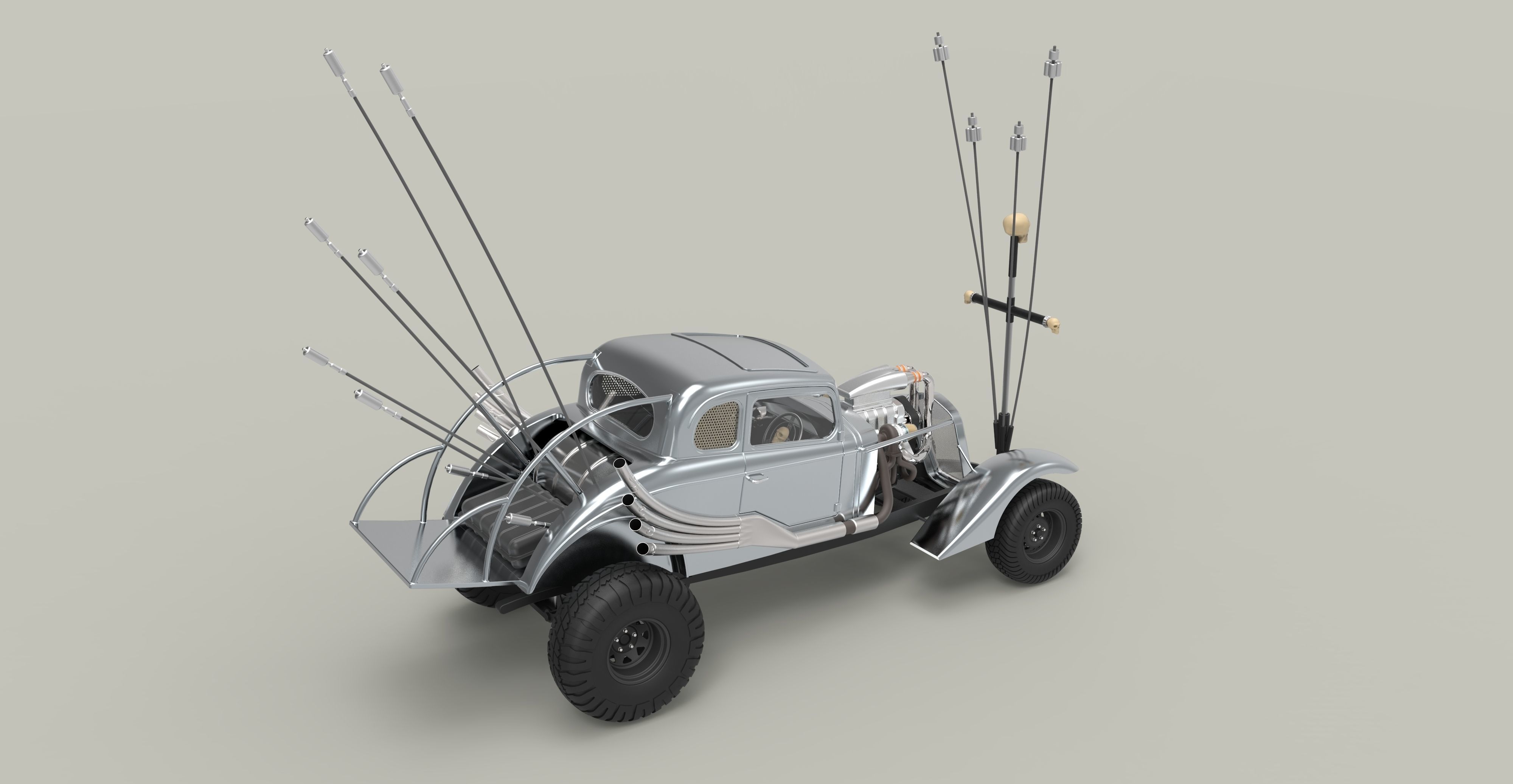 Nux car from the movie Mad Max Fury road 3D model | CGTrader