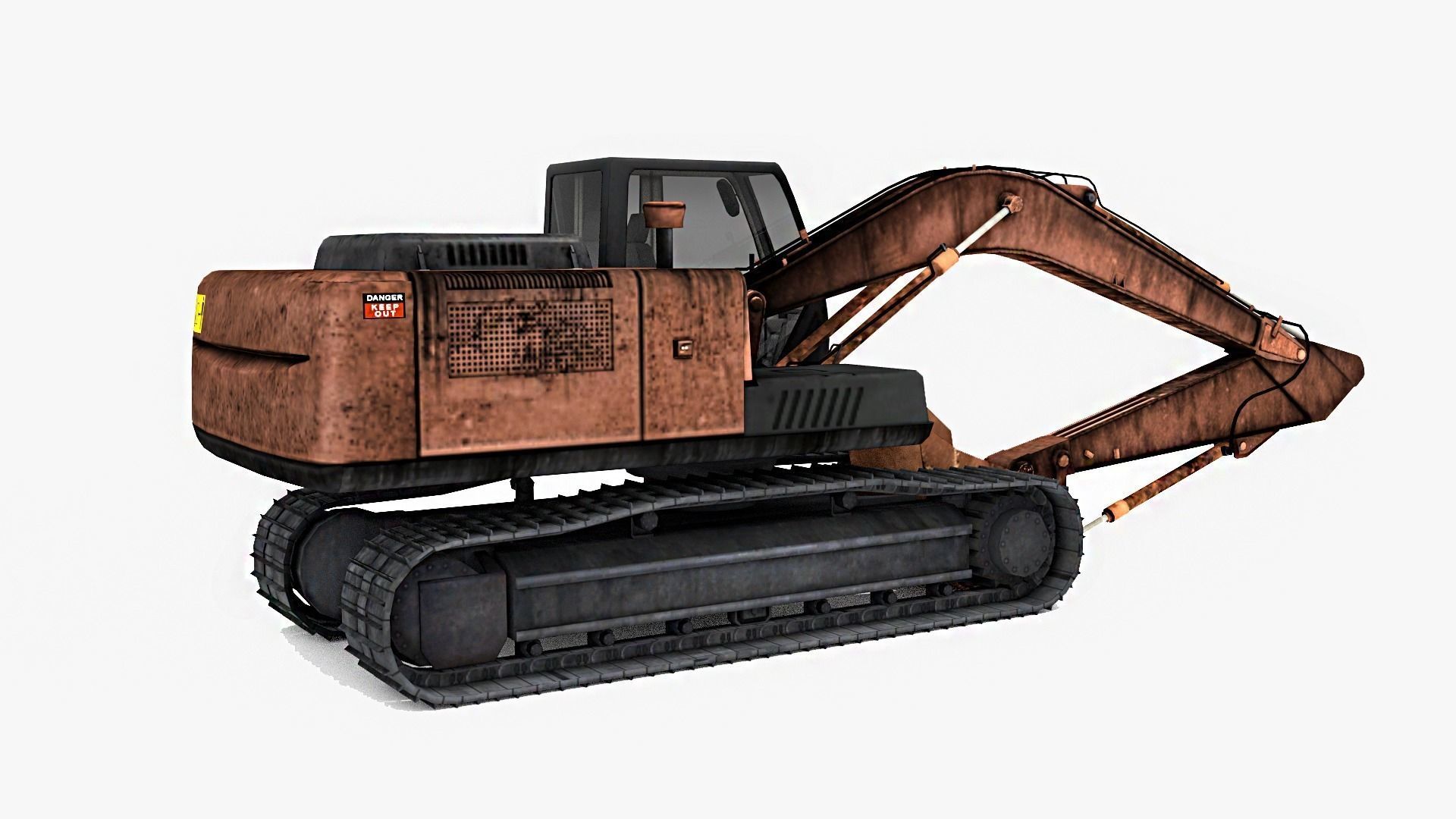 3D model Excavator - Low Poly VR / AR / low-poly | CGTrader