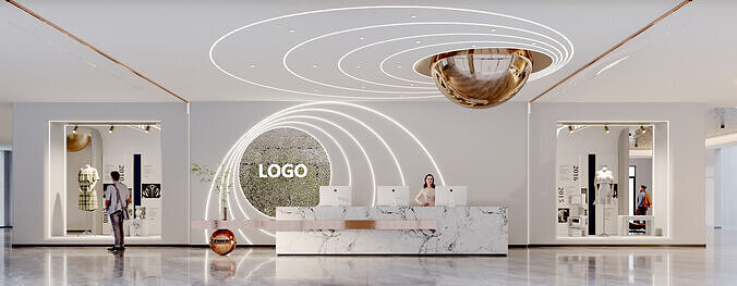 Reception 3D model | CGTrader