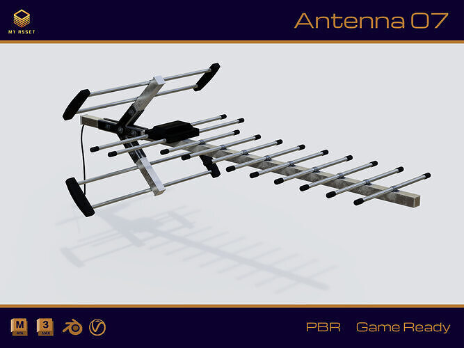 3D model Antenna 07 VR / AR / low-poly | CGTrader