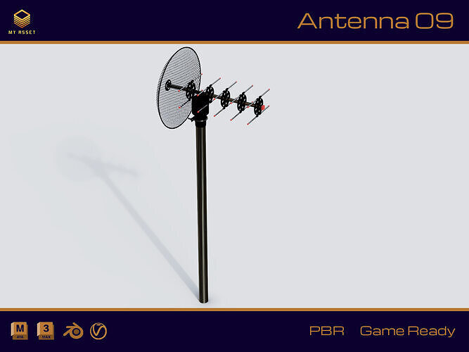 3D model Antenna 09 VR / AR / low-poly | CGTrader