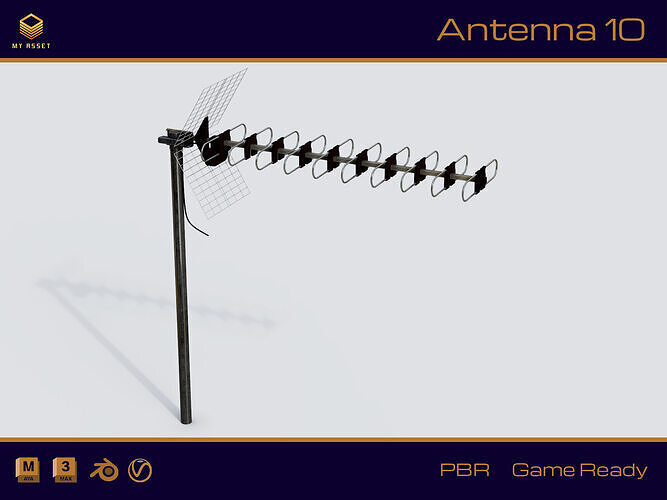 3D model Antenna 10 VR / AR / low-poly | CGTrader