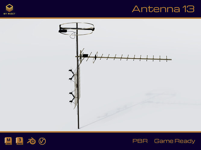 3D model Antenna 13 VR / AR / low-poly | CGTrader