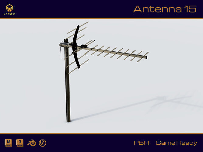 3D model Antenna 15 VR / AR / low-poly | CGTrader