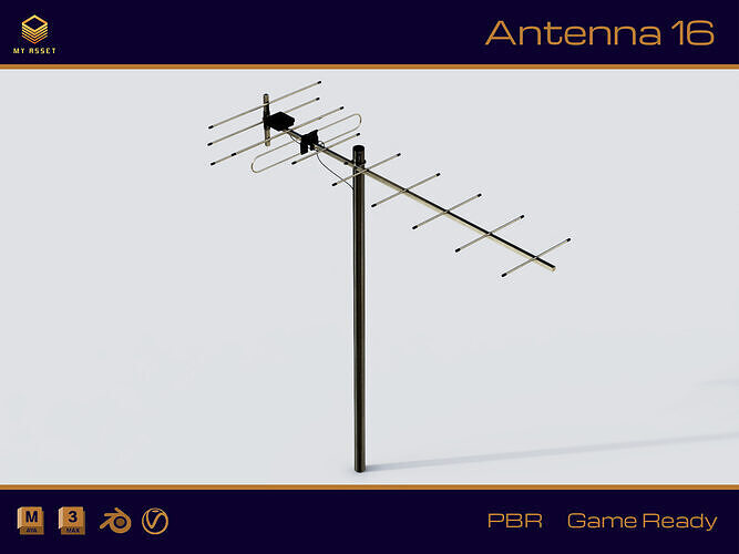 3D model Antenna 16 VR / AR / low-poly | CGTrader