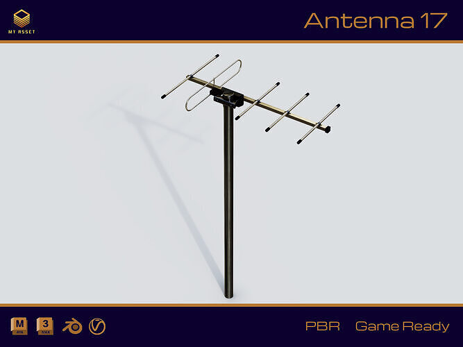 3D model Antenna 17 VR / AR / low-poly | CGTrader