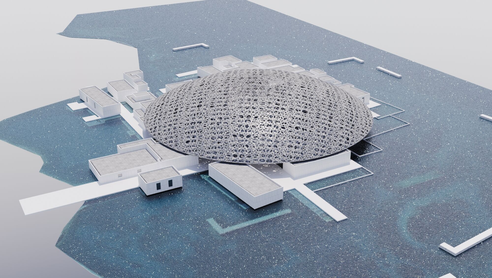 Louvre Abu Dhabi 3D model | CGTrader