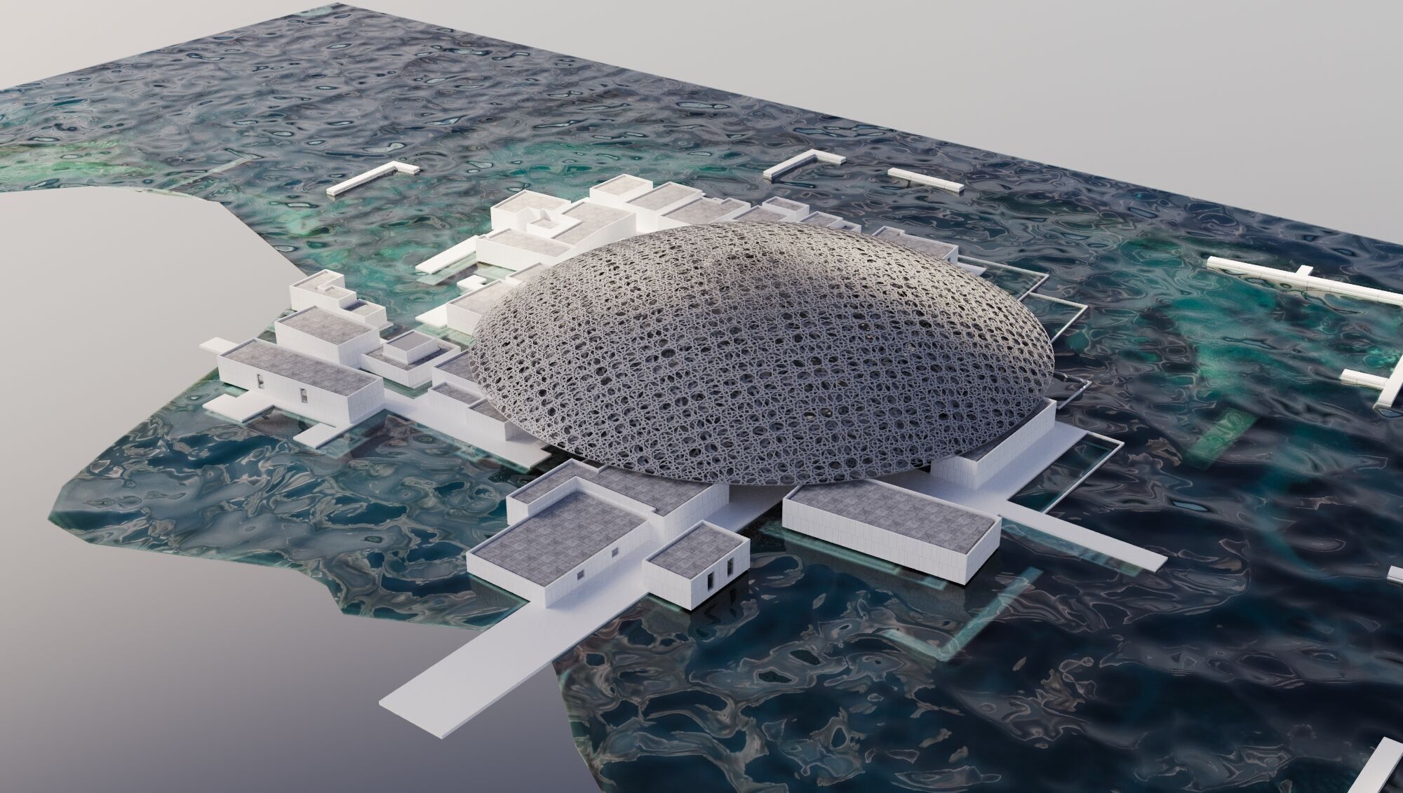 Louvre Abu Dhabi 3D model | CGTrader