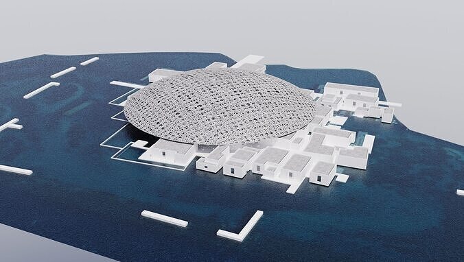 Louvre Abu Dhabi 3D model | CGTrader