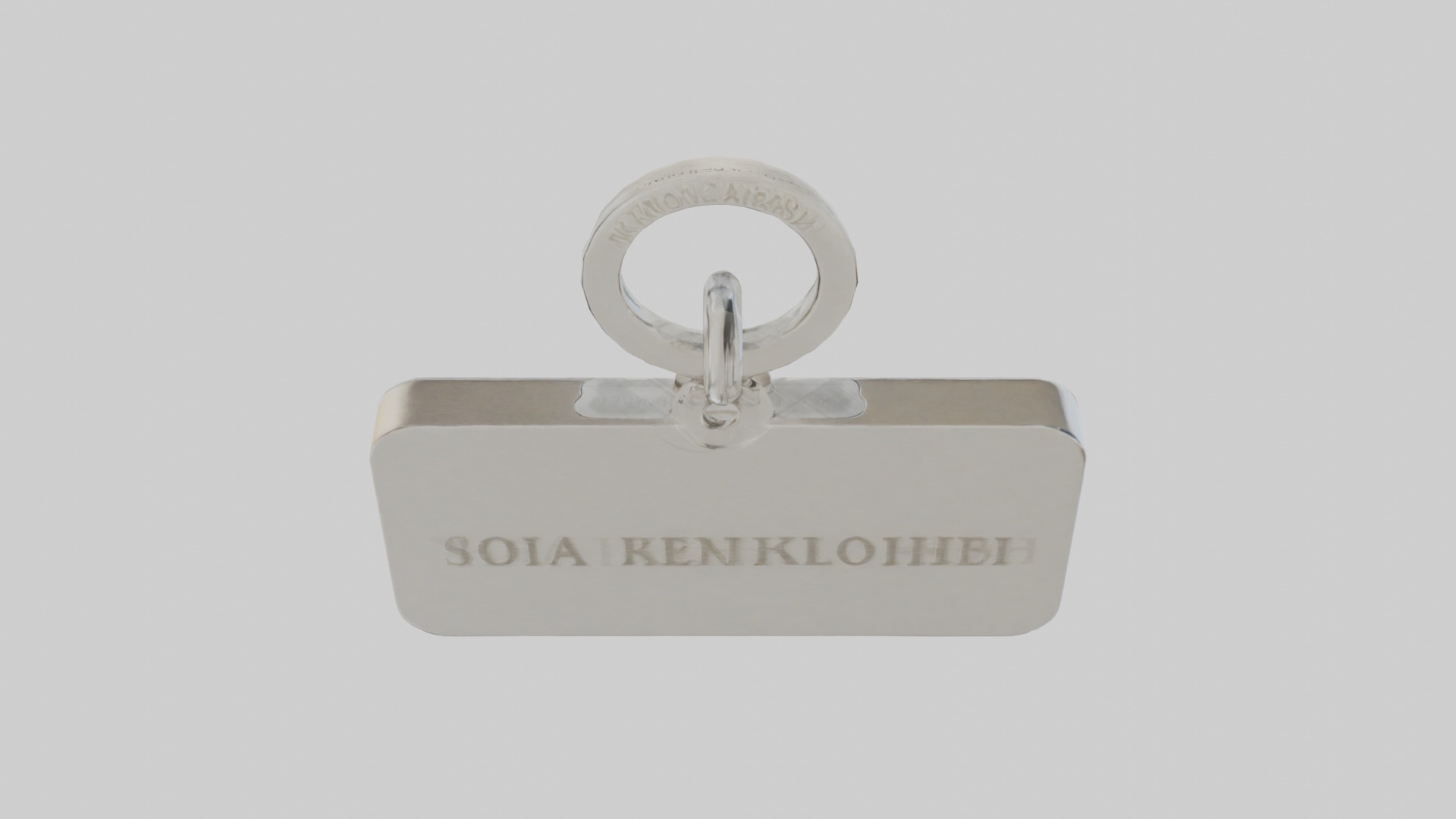 3D model Keychain with name engraving model VR / AR / low-poly | CGTrader