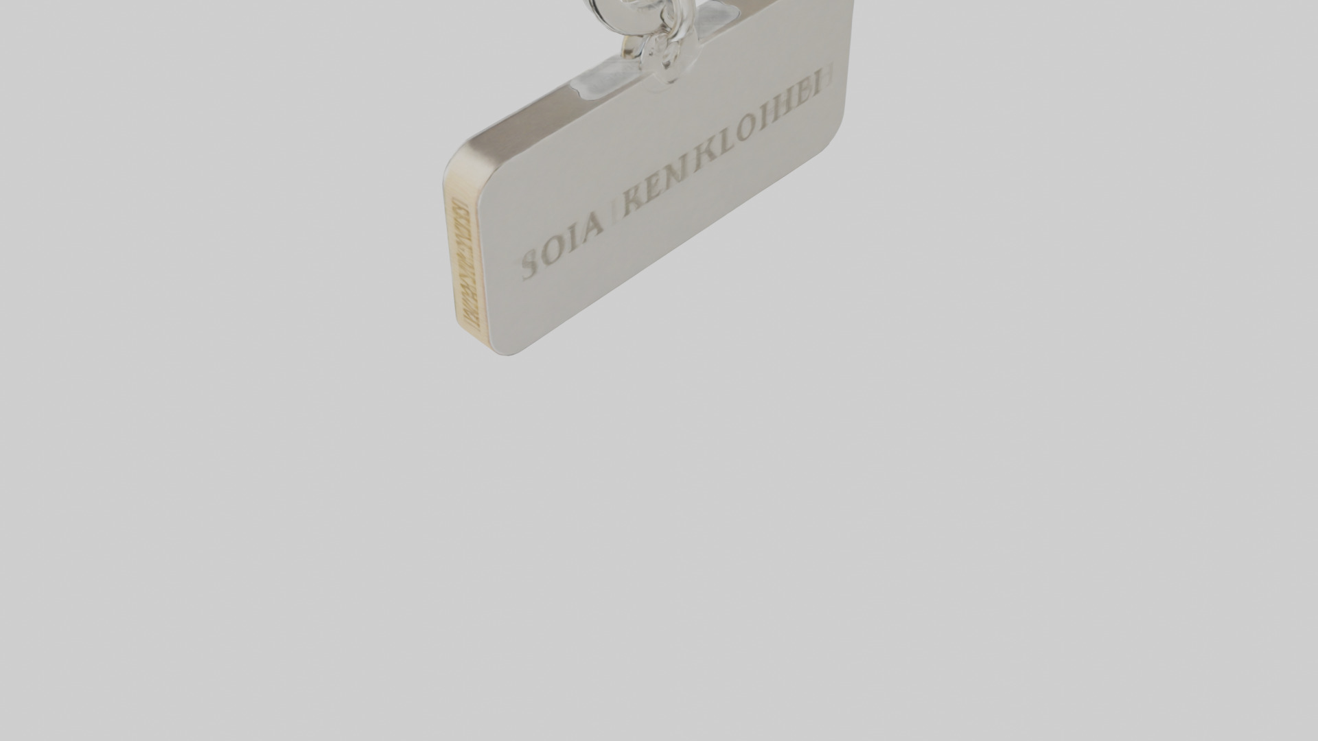 3D model Keychain with name engraving model VR / AR / low-poly | CGTrader