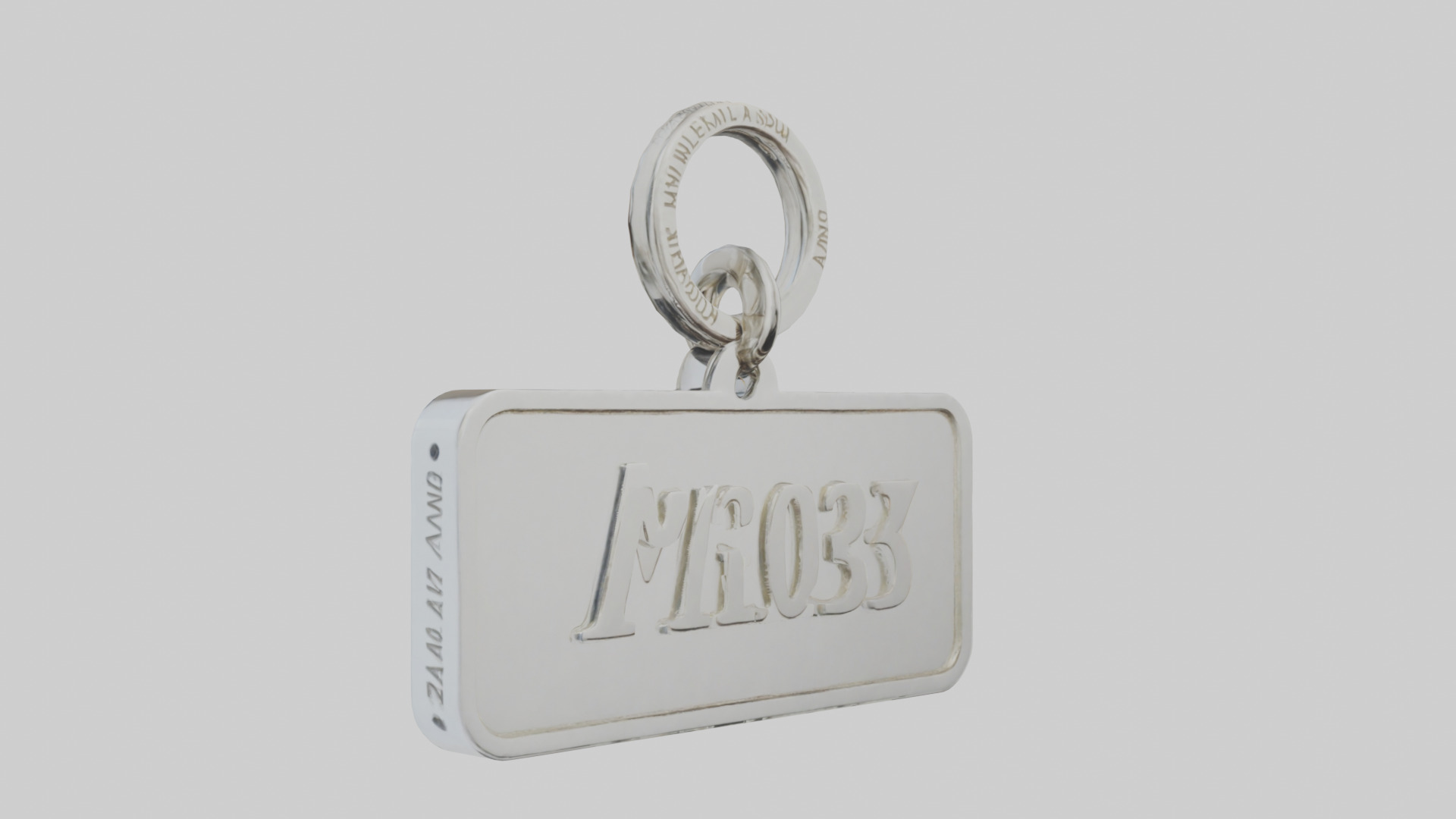 3D model Keychain with name engraving model VR / AR / low-poly | CGTrader
