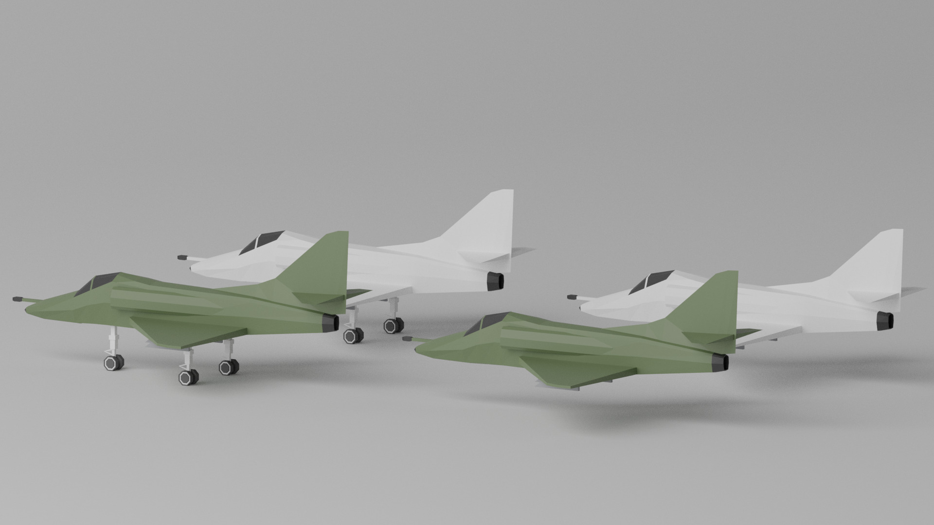 Cartoon Douglas A-4 Skyhawk 3D model | CGTrader