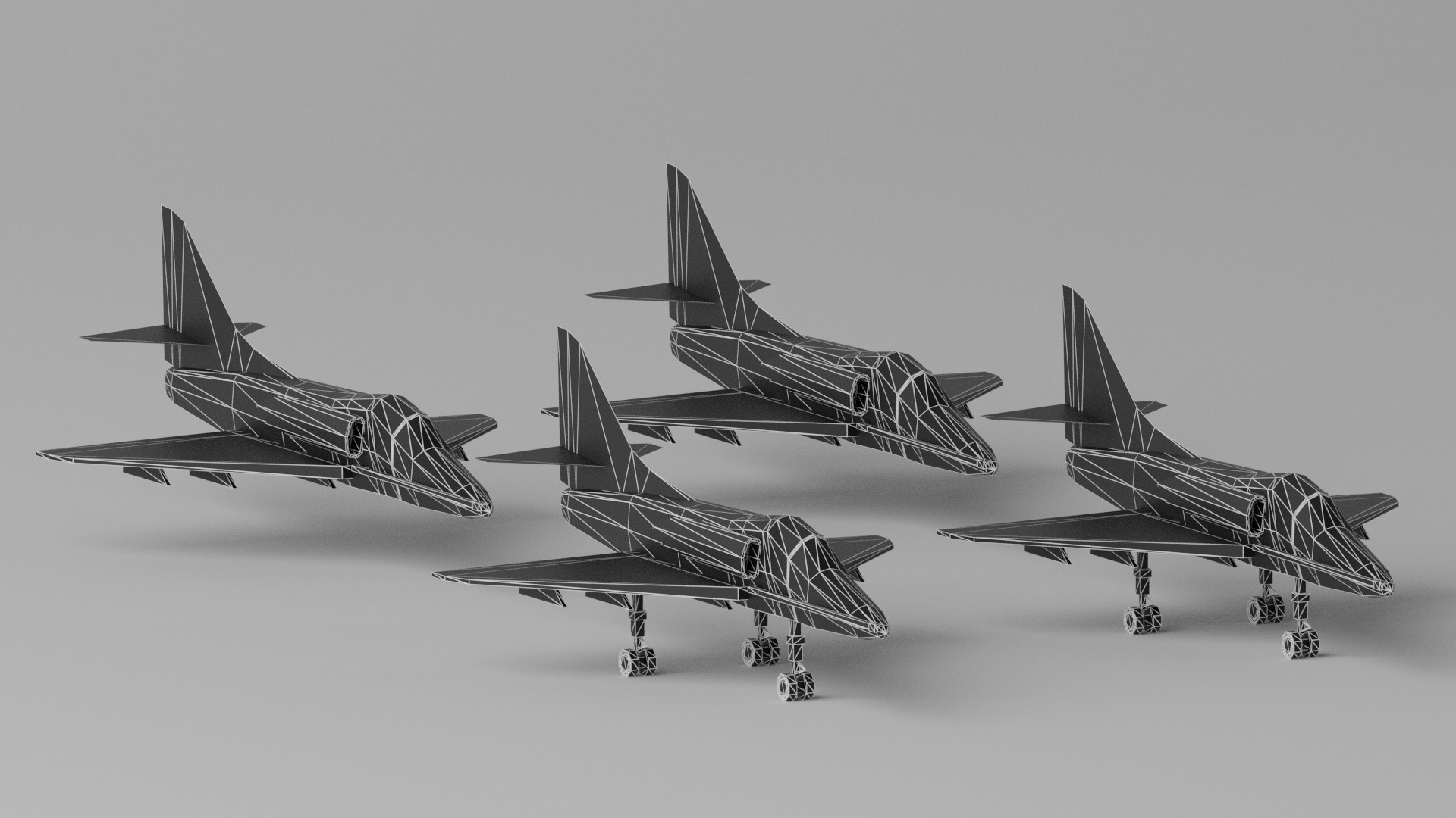 Cartoon Douglas A-4 Skyhawk 3D model | CGTrader