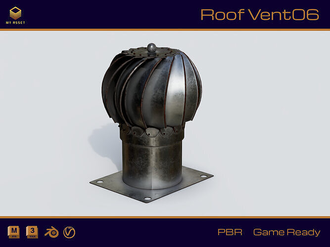 3D model Roof Vent 06 VR / AR / low-poly | CGTrader