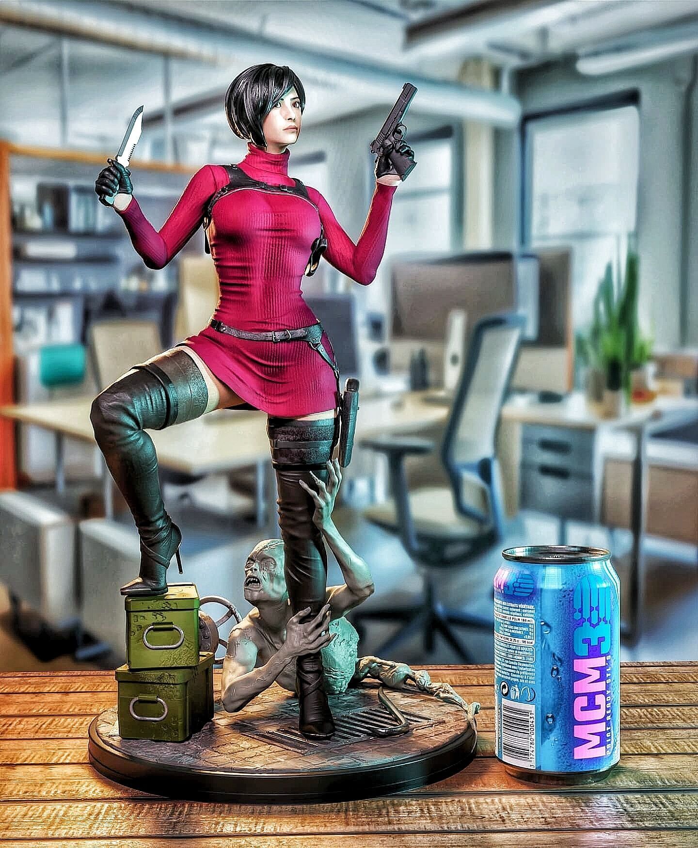 Ada Wong - Resident Evil - STL 3D print model 3D model 3D printable ...