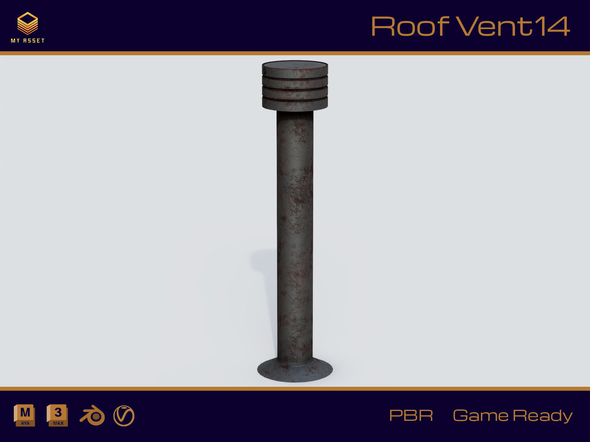 3D model Roof Vent 14 VR / AR / low-poly | CGTrader