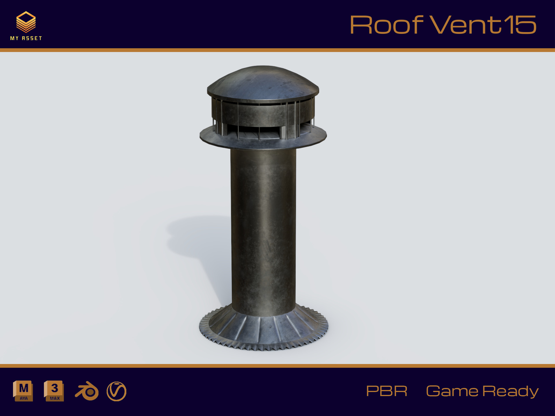 3D model Roof Vent 15 VR / AR / low-poly | CGTrader