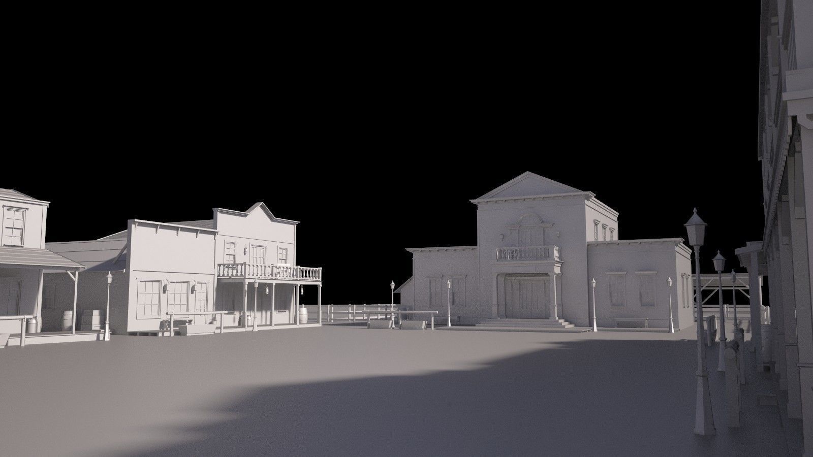 Western Town 3D model | CGTrader