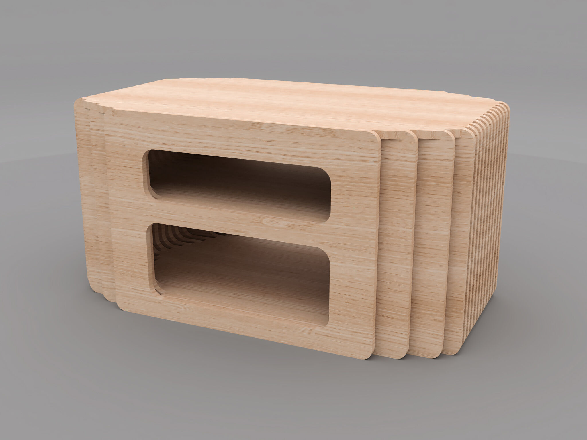 Coffee Table with Storage CNC Laser Cut STL OBJ STEP DXF SVG 3D model ...