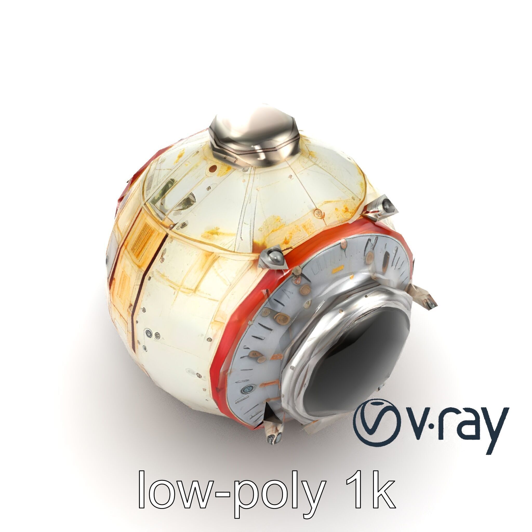 3D model Vostok-1 Spacecraft Descent Module model pack VR / AR / low ...