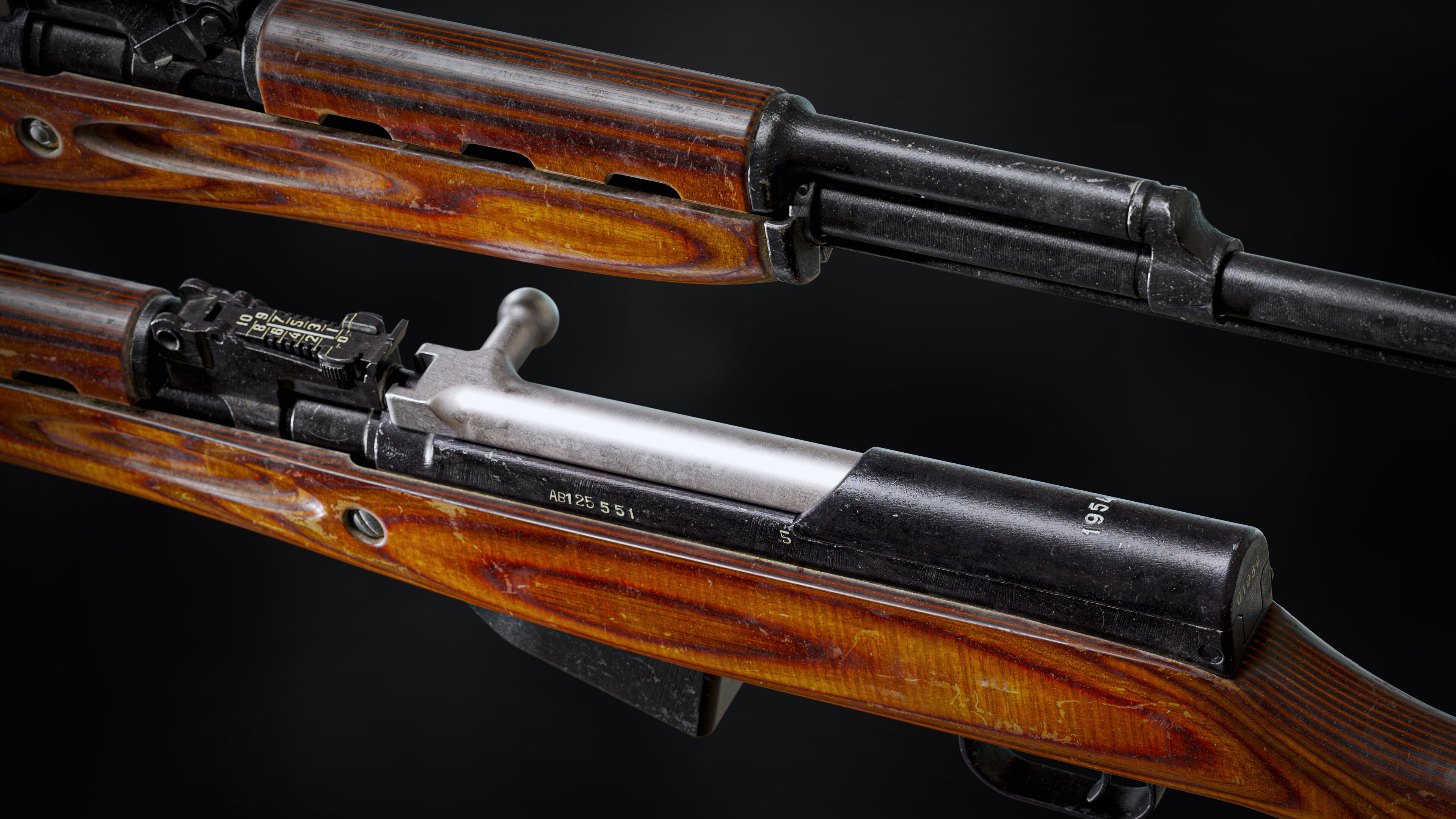 3D model rifle SKS - weapon pack VR / AR / low-poly | CGTrader