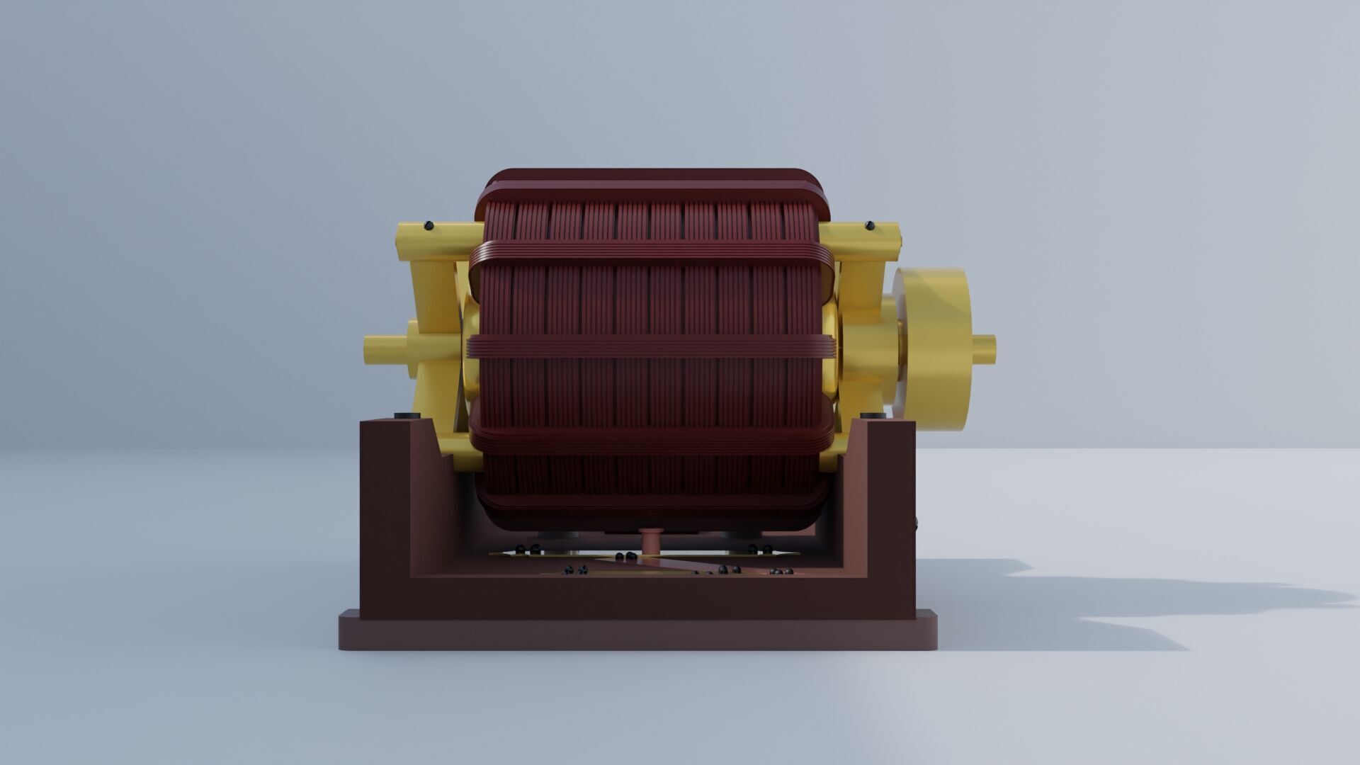 Tesla Invention AC Motor 1900s Prototype free 3D model 3D printable ...