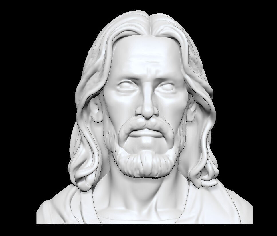 Jesus Christ Bust STL 3D model Printable 3D model 3D printable | CGTrader