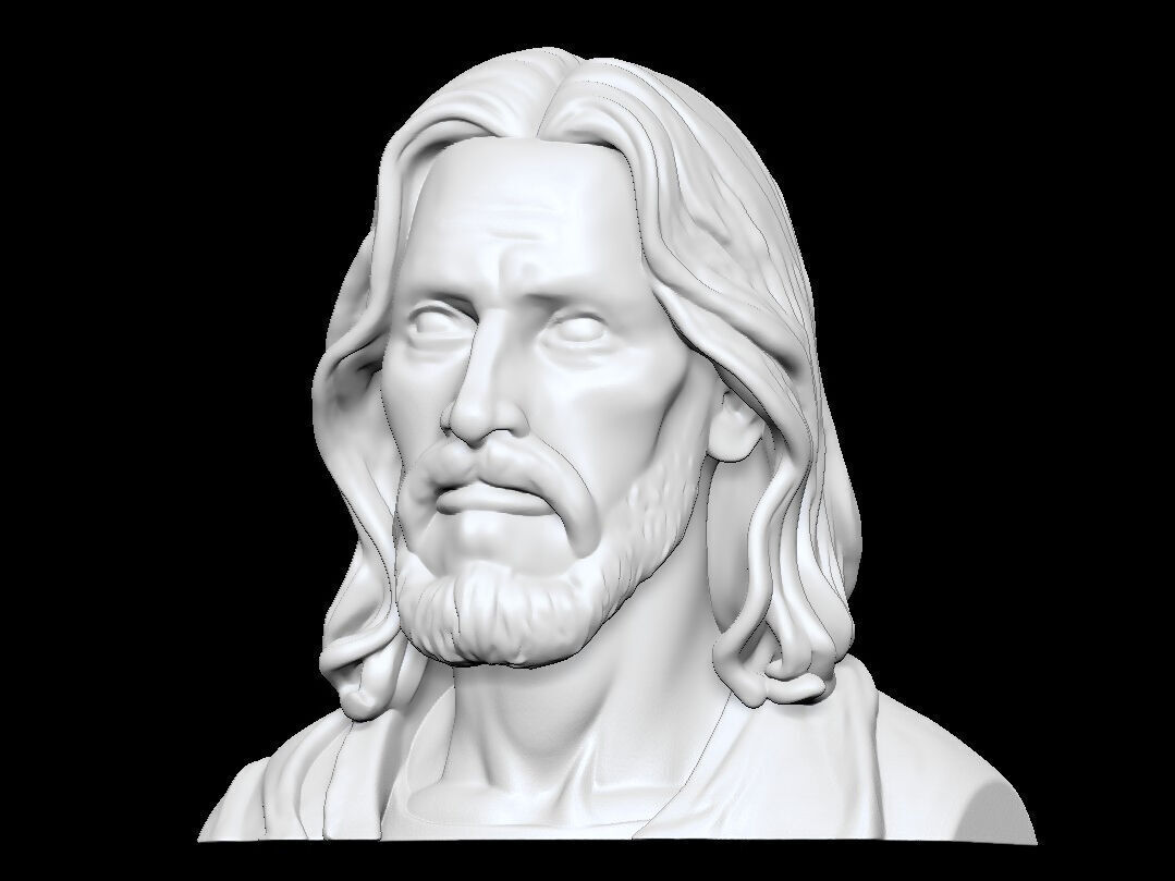 Jesus Christ Bust STL 3D model Printable 3D model 3D printable | CGTrader