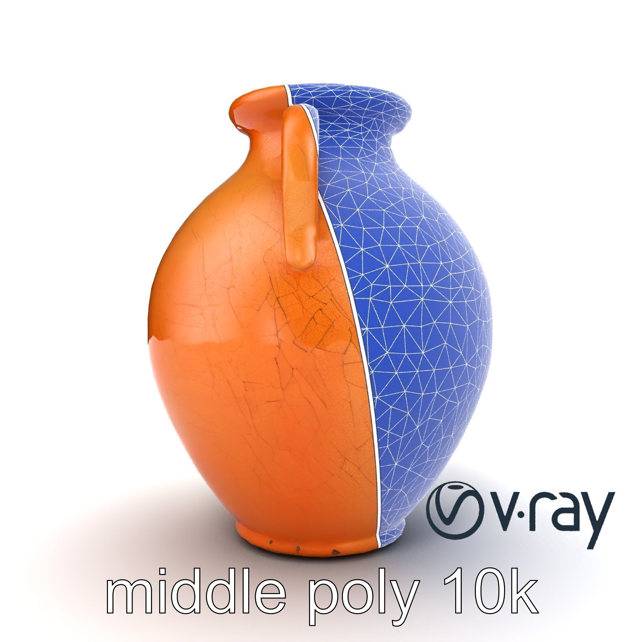 3D model Ancient Amphora Rustic Texture model pack VR / AR / low-poly ...