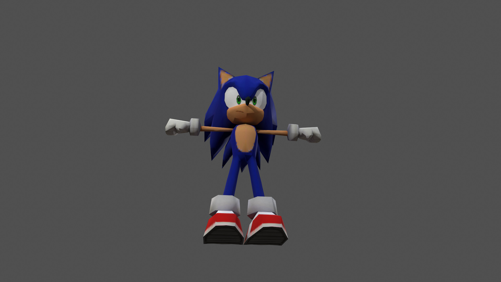 Sonic the hedgehog free VR / AR / low-poly 3D model | CGTrader