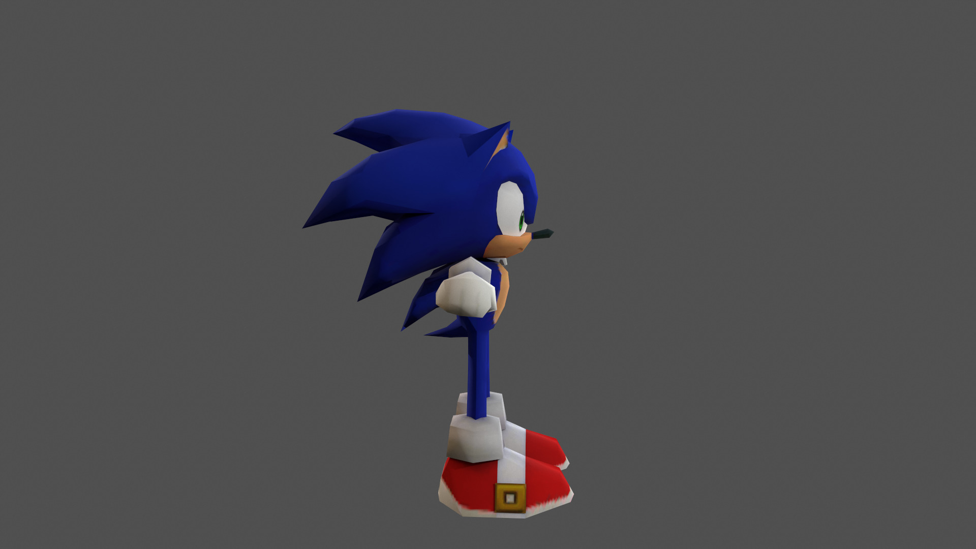 Sonic the hedgehog free VR / AR / low-poly 3D model | CGTrader
