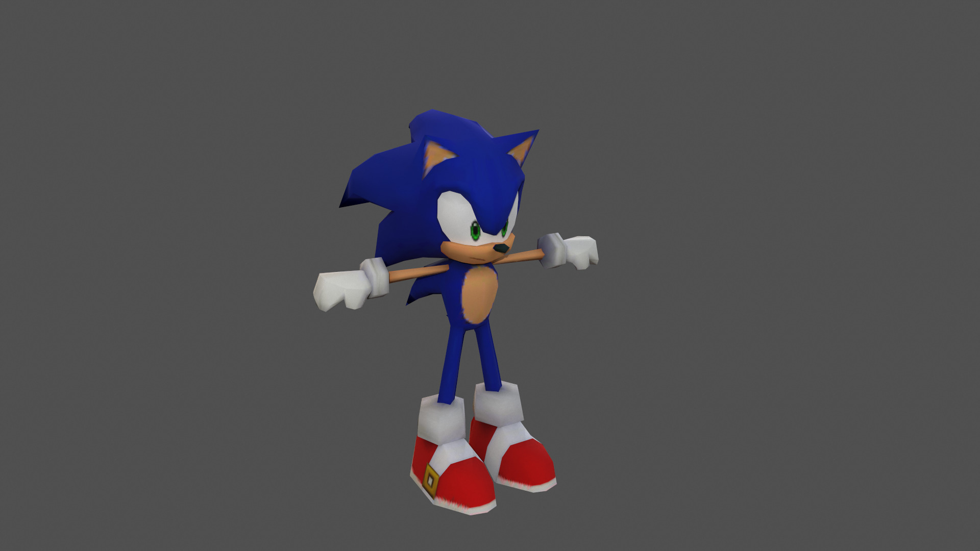 Sonic the hedgehog free VR / AR / low-poly 3D model | CGTrader